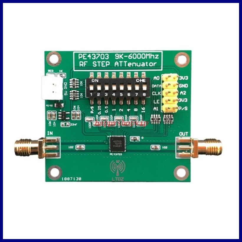 HSV PE43703 Numerical Control Digital RF Attenuator Module 9KHz-6GHz Parallel 0.25dB Step 31 ...