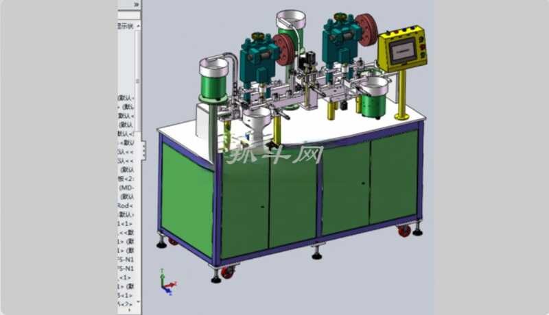 Hardware stamping riveting automatic assembly machine 3D drawing ...