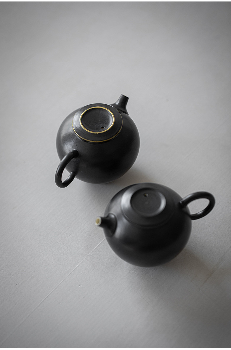 Shajifeng Black Powder Introducing Teapot Handmade Ceramic Teapot with ...