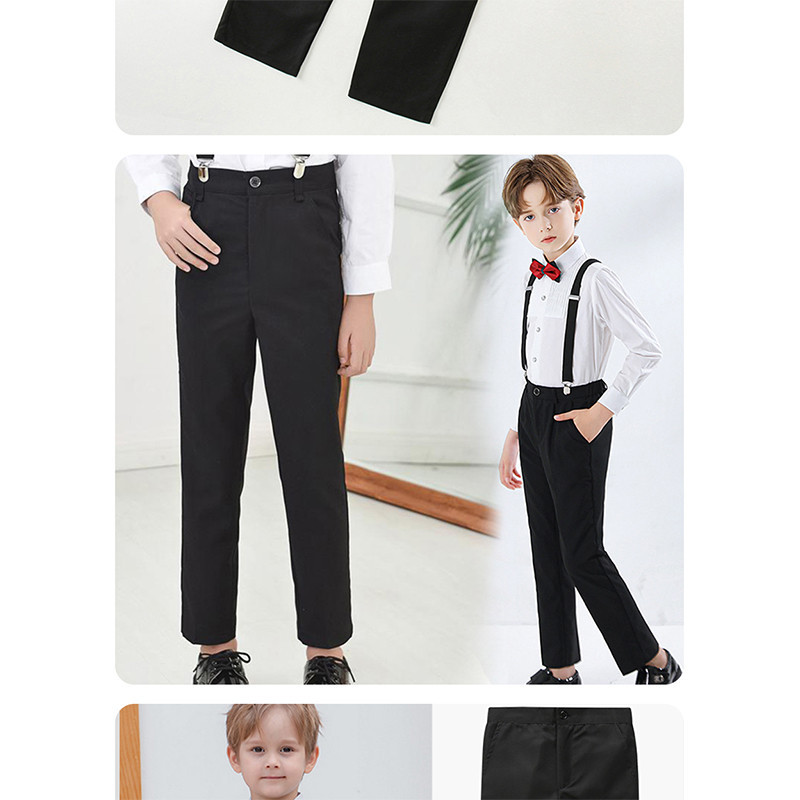 [MICCYBC]Kids Suit Pants for Boys 4-10Y Casual Long/Short Slack Pants ...