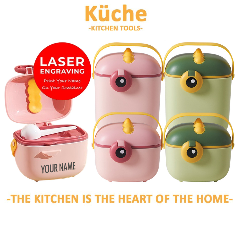 KUCHE Baby Milk Powder Box Portable Large-Capacity Milk Powder Sealed ...