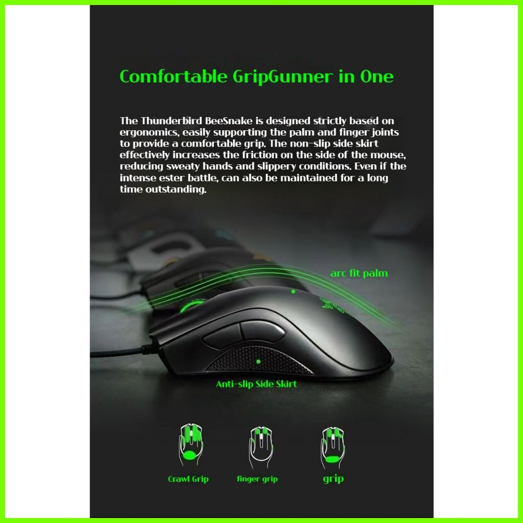 Ready to ship, genuine Razer Deathadder Essential, macro mouse, gaming ...