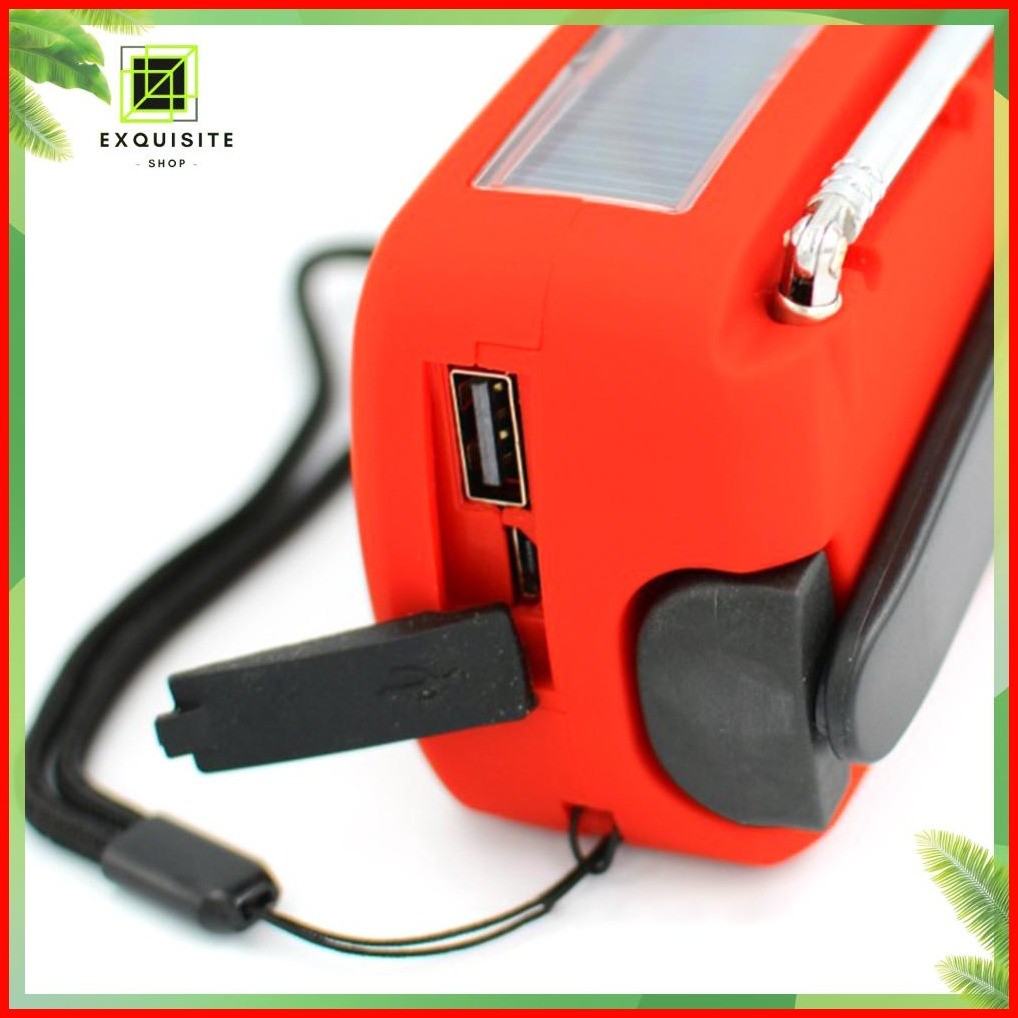 【EST】2000mAh Portable Hand Crank FM AM WB NOAA Radio Solar Radio Torch ...
