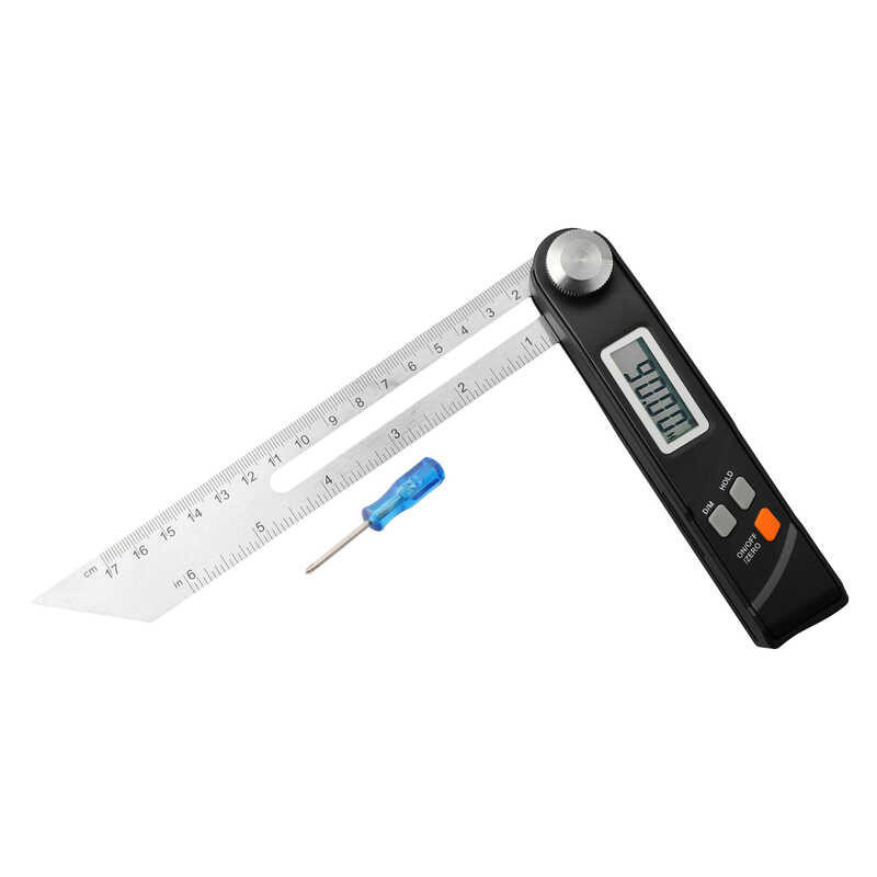 Measuring Tapes Stainless Steel Digital Angle Ruler Protractor Gauge T ...