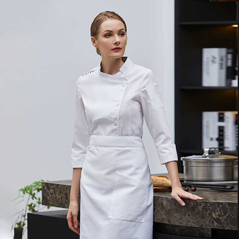Restaurant Woman Chef Jacket Hotel Kababaihang Kitchen Uniform Catering ...