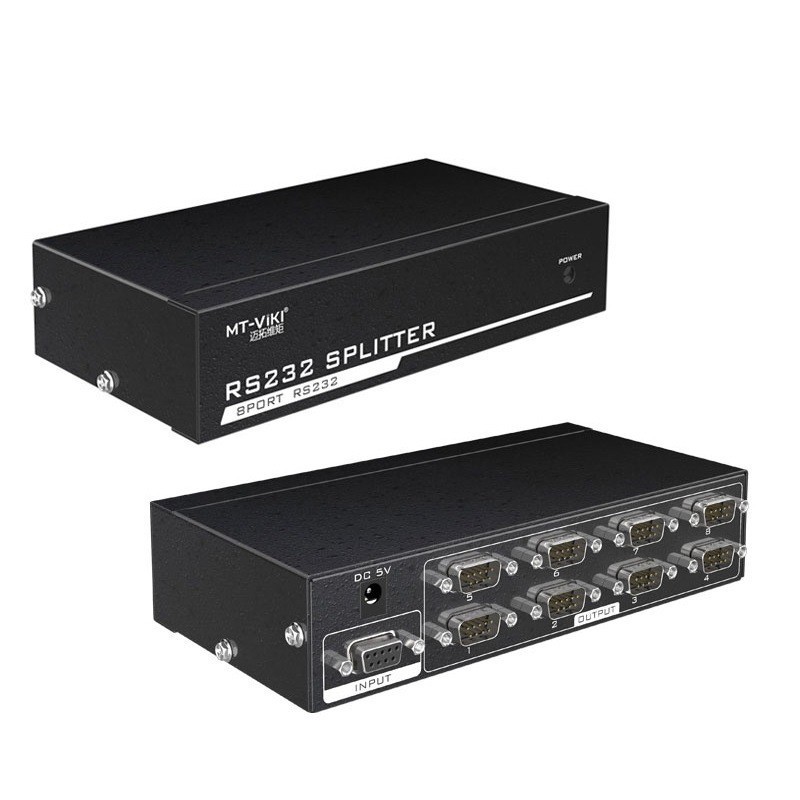 MT-VIKI 8 Port RS232 Splitter 1x4 Divisore DB9 Seriale RS232 Protocollo ...