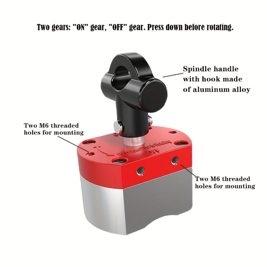 Multipurpose Switch Magnet, 660LBS Pull-Off Force Switchable Magnetic ...