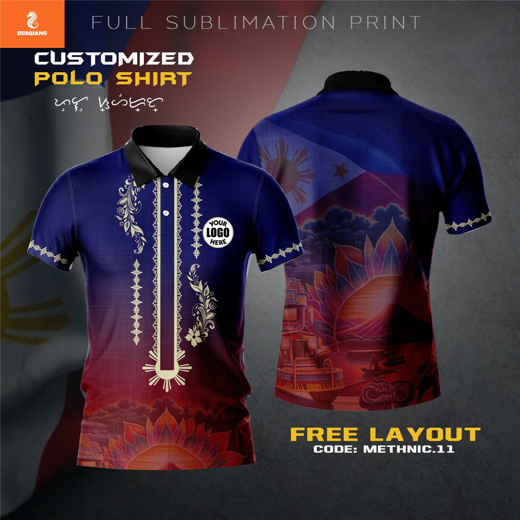 asean inspired ethnic attire barong agalog batik polo for men ...