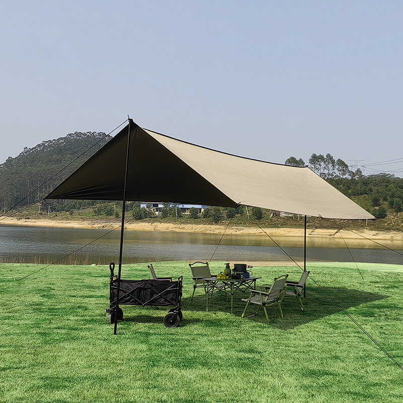 Mga itim pilak naka-coated kubo, parisukat tent ng, dalhin at pruwebe ...