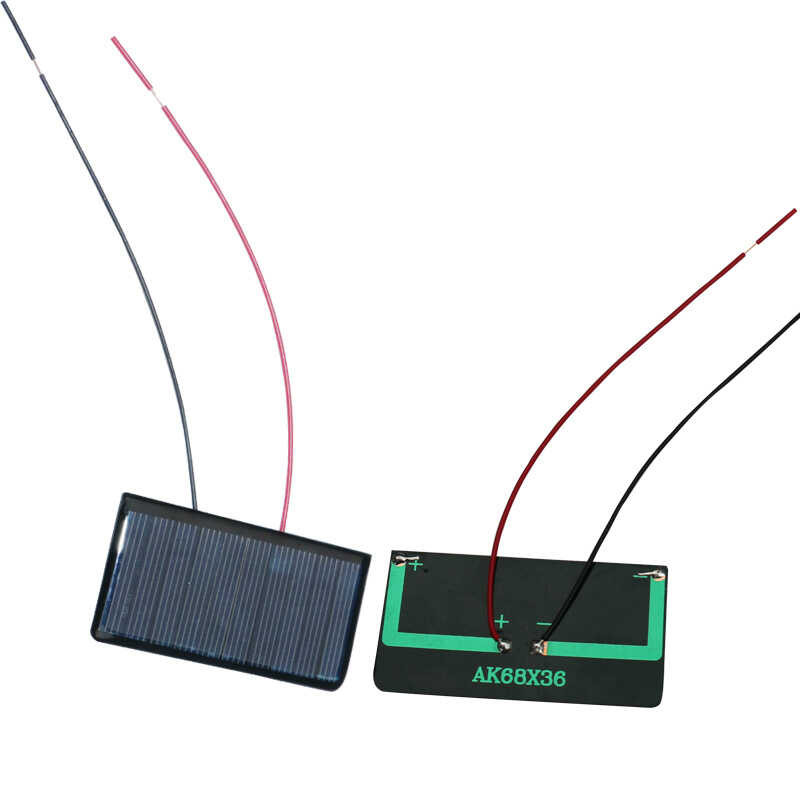 Solar drop adhesive 68 * 36 5v 60ma wired photovoltaic panel module DIY ...