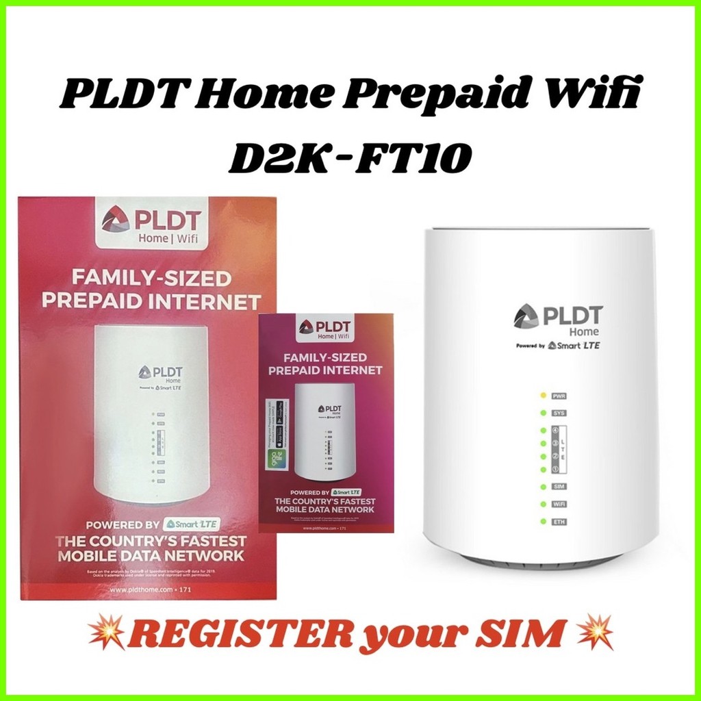 PLDT Home Prepaid Wifi Cat6 D2k-FT10/ D2K FT-50/ D2 (greenpacket) and ...