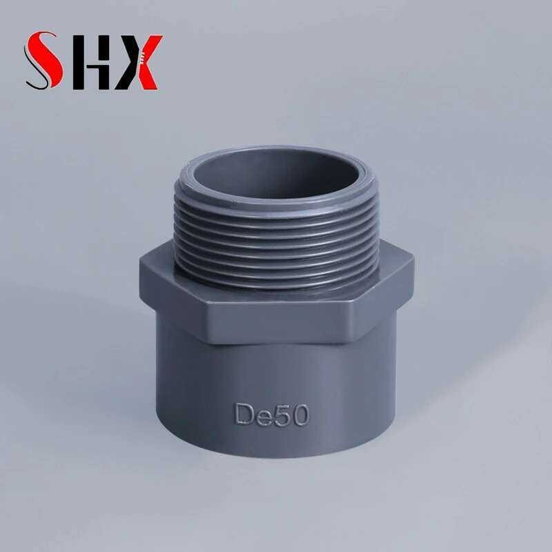 Plastic Pipe Adapter PVC Plug Hose Male Thread Quick Connector For ...