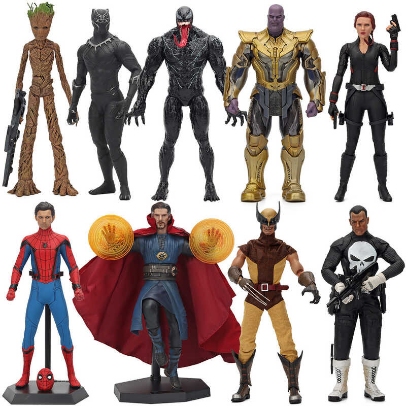 1/6 Marvel Avengers: Tree Man, Spider Man, Doctor Strange, Thor, PVC ...