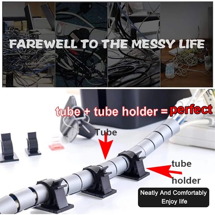 HOME 22MM/28MM Flexible Spiral Tube Cable Organizer,Wire Organizer ...