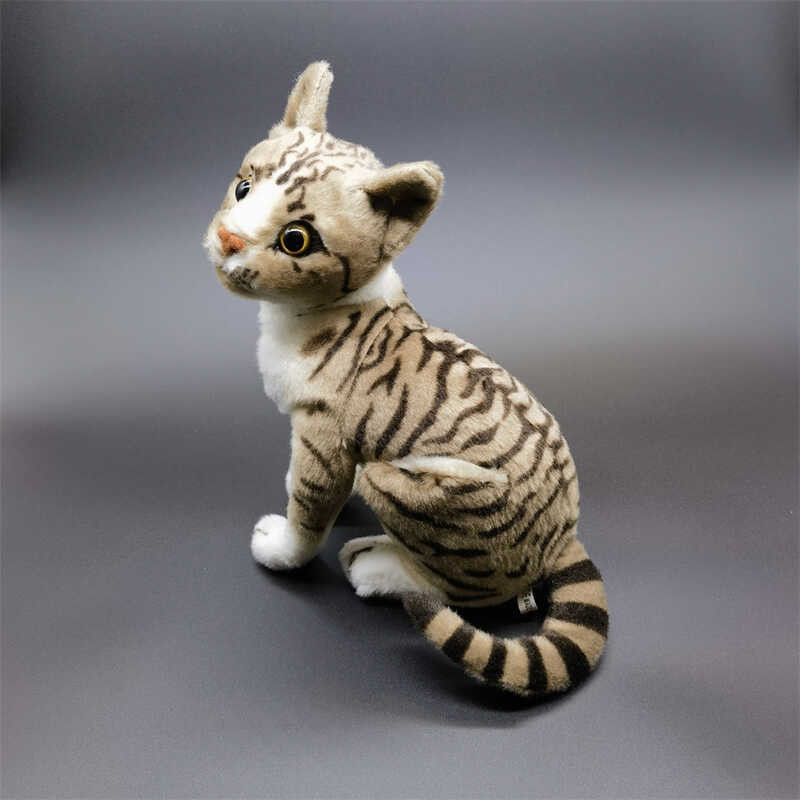 Pie Cat High Fidelity Anime Cute Plushie Calico Cats Plush Lifelike ...