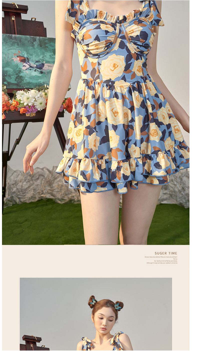 Ruidiandian New popular conservative hot spring one-piece swimsuit for ...