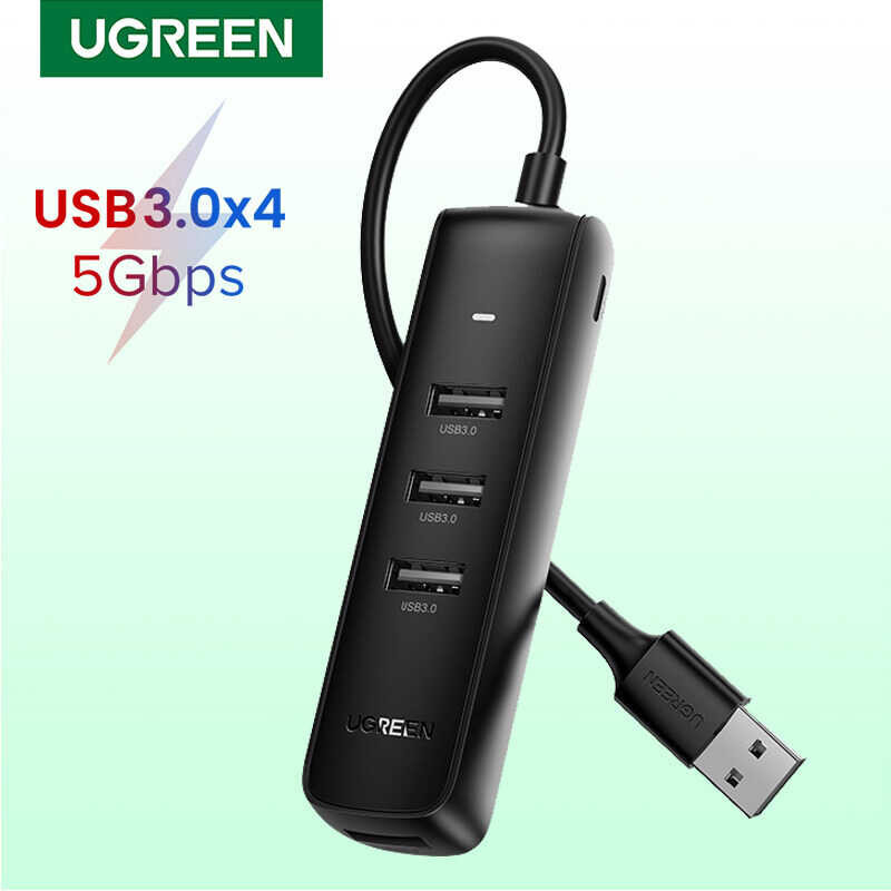 UGREEN 4-Port USB 3.0 Hub 5Gbps High-Speed USB Splitter Portable Extension Data Hub Dock Station ...