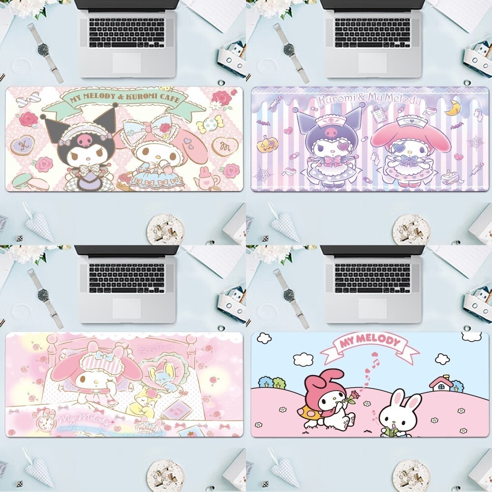 My Melody Kawaii Mousepad Large Gaming Compute Gamer PC Keyboard Mouse ...