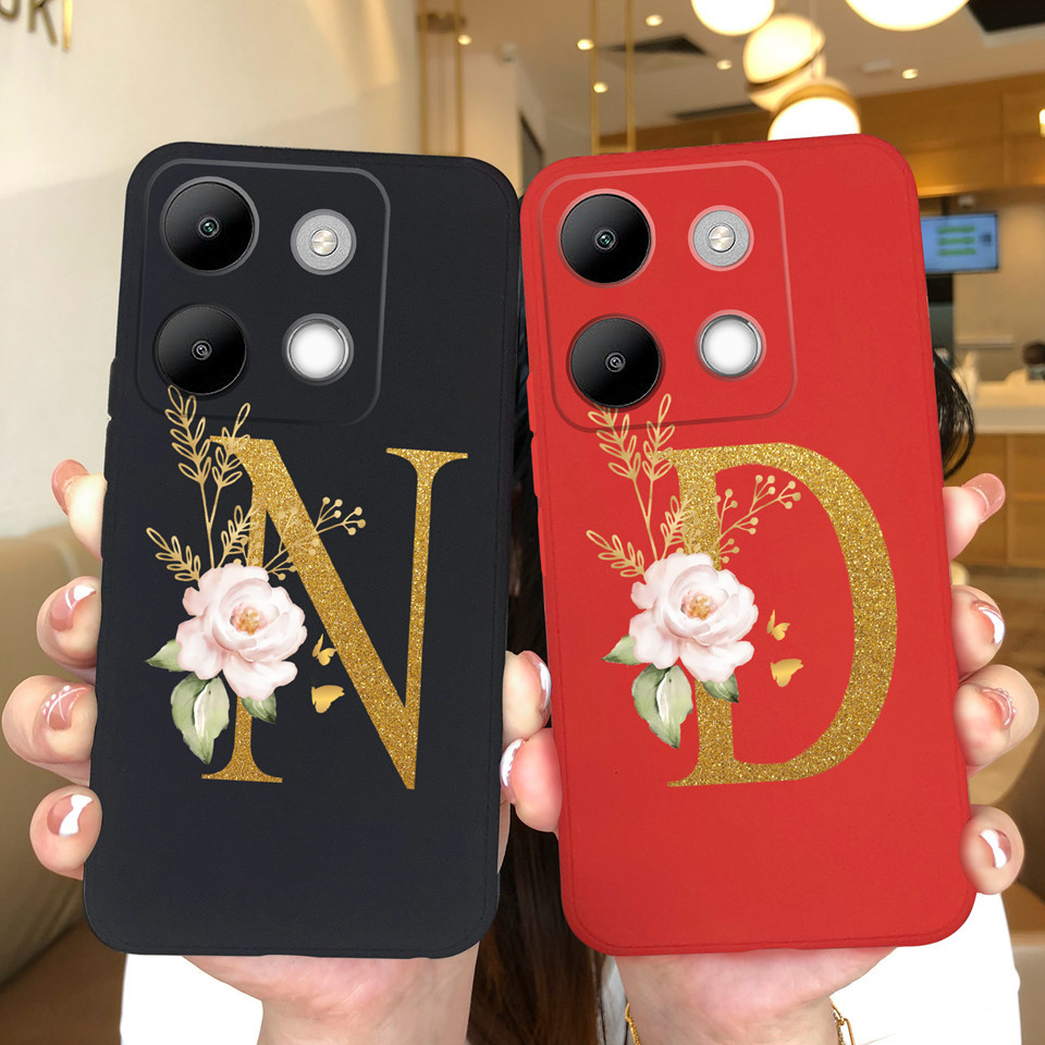 Casing For Infinix Smart 7 Beautiful Flower Fashion Couple Matte ...