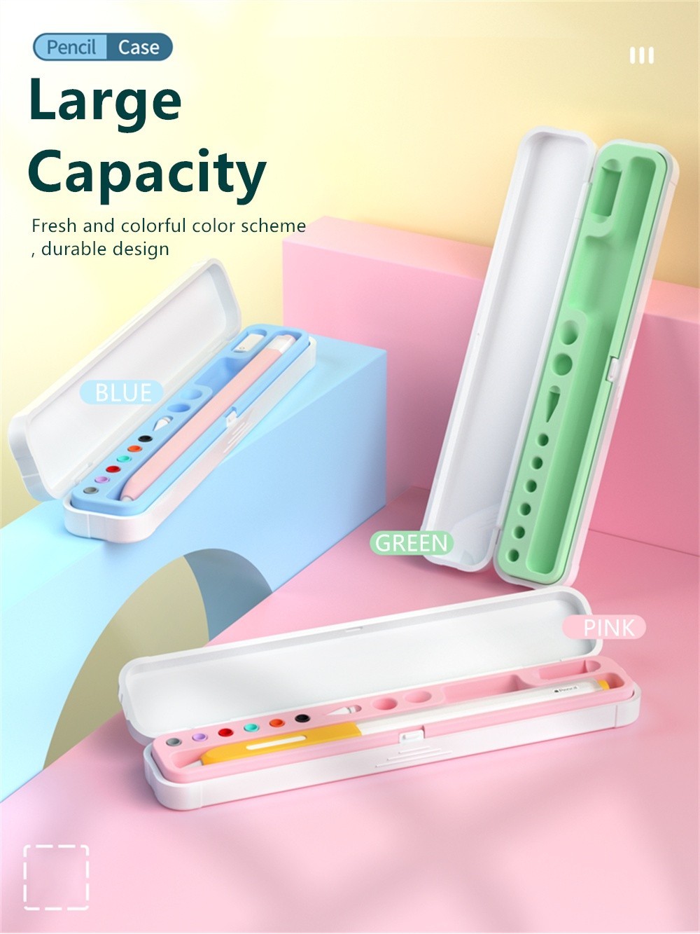 Universal Pencil Box For Apple 1/2 Samsug Xiaomi Huawei Pen Accessories ...