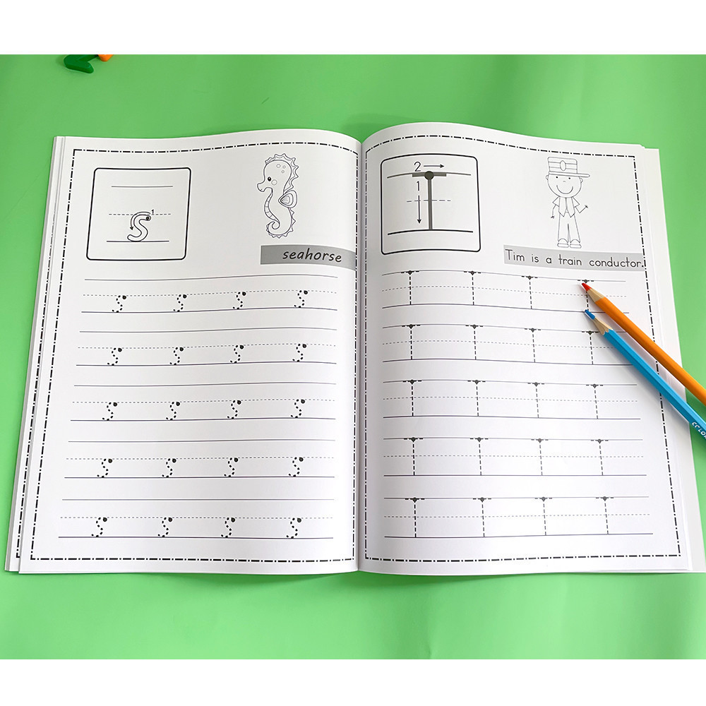 52Pages Trace Letters Alphabet Copybook for Kids Baby Preschool 26 ...