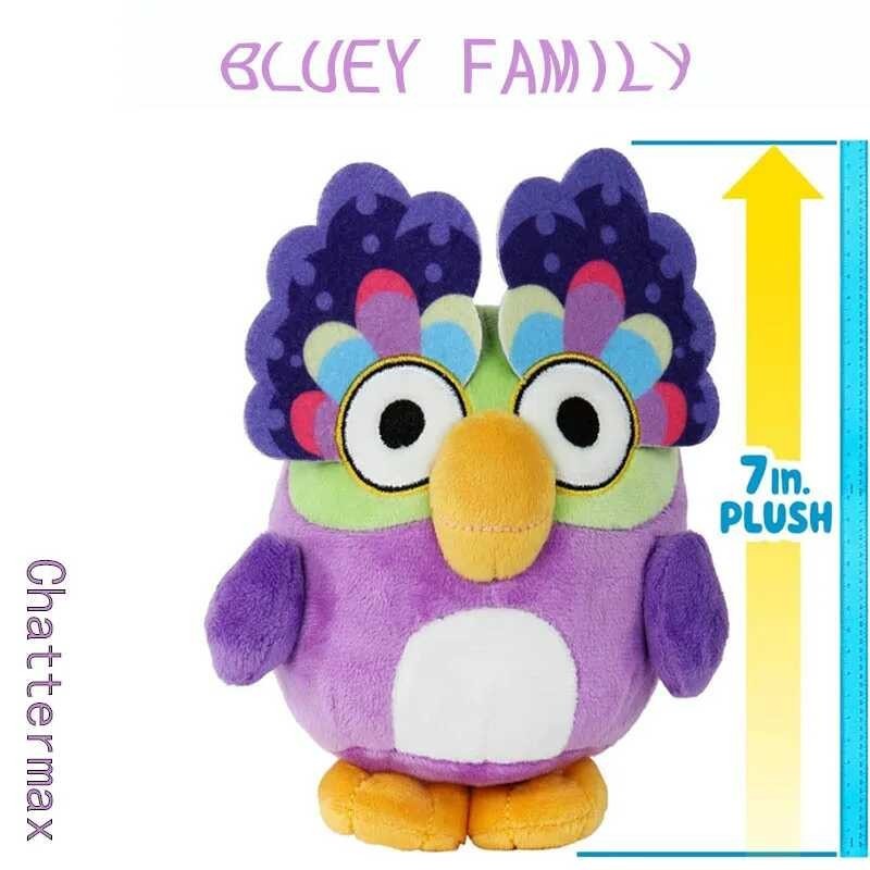 Bluey Dog's Friend Chattermax Owl Plush Cartoon Animation Claw Hine ...