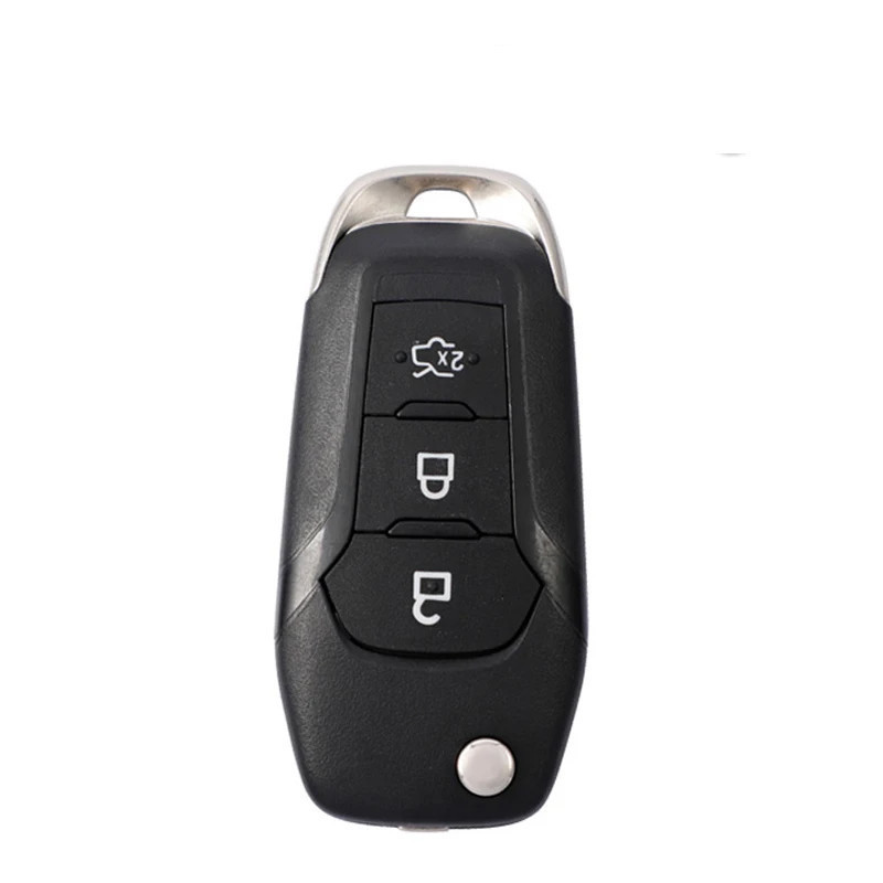 Carbon Fiber Car Remote Key Case Cover Shell Fob For Ford Figo 2017 ...