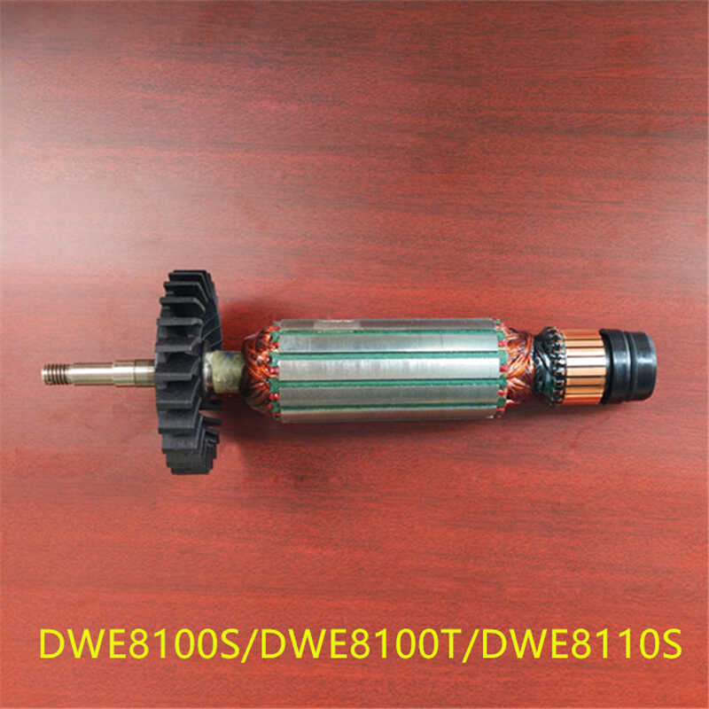 AC 220V Drive Shaft Electric Hammer Angle Grinder Armature Rotor For Dwe8100s/Dwe8100t/Dwe8110s ...