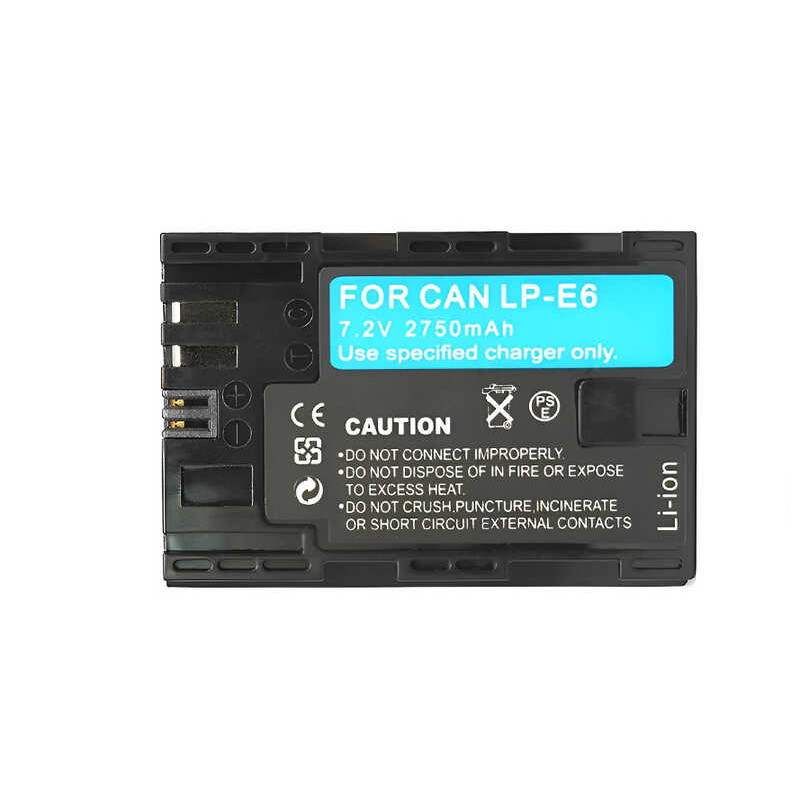 2750mAh 7.2V LP-E6 LPE6 Battery For Camera Canon EOS 6D II,7D II,5D ...