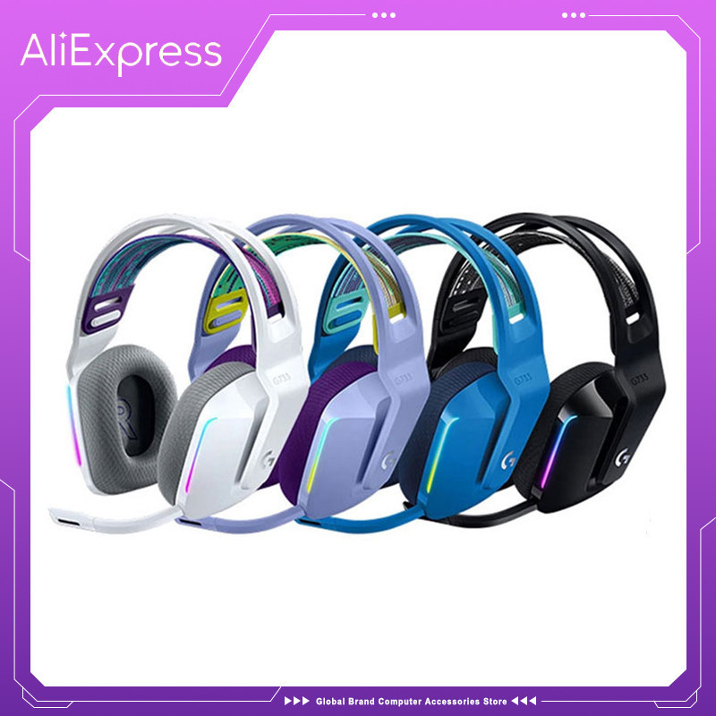 Logitech G733 LIGHTSPEED Wireless Headphones RGB DTS X2.0 7.1 Surround ...