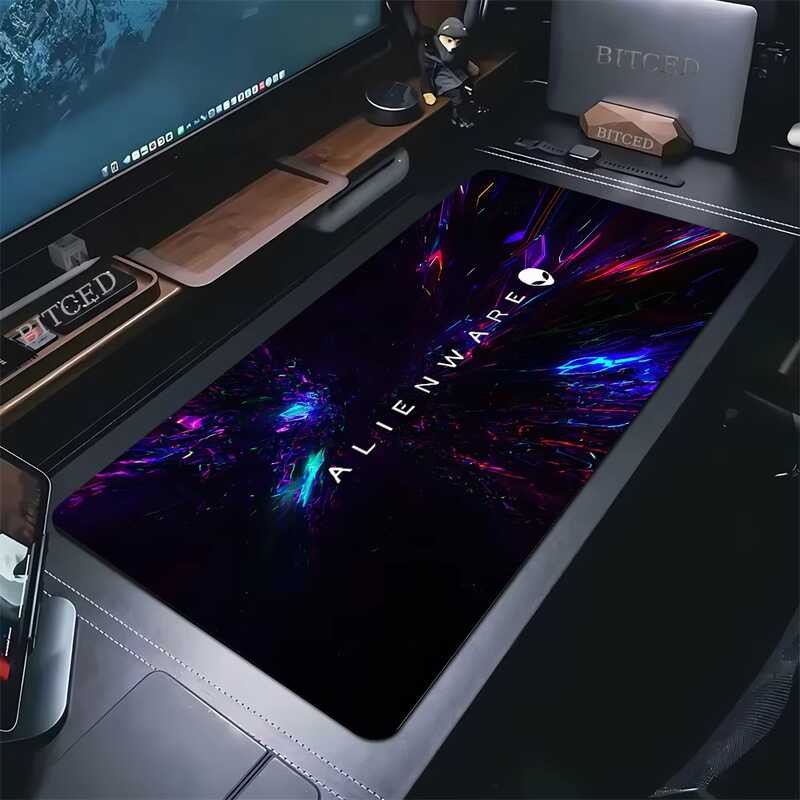 Gamer Desk Mats Alienware Animation PC Gaming Mouse Pad Keyboard Pads ...