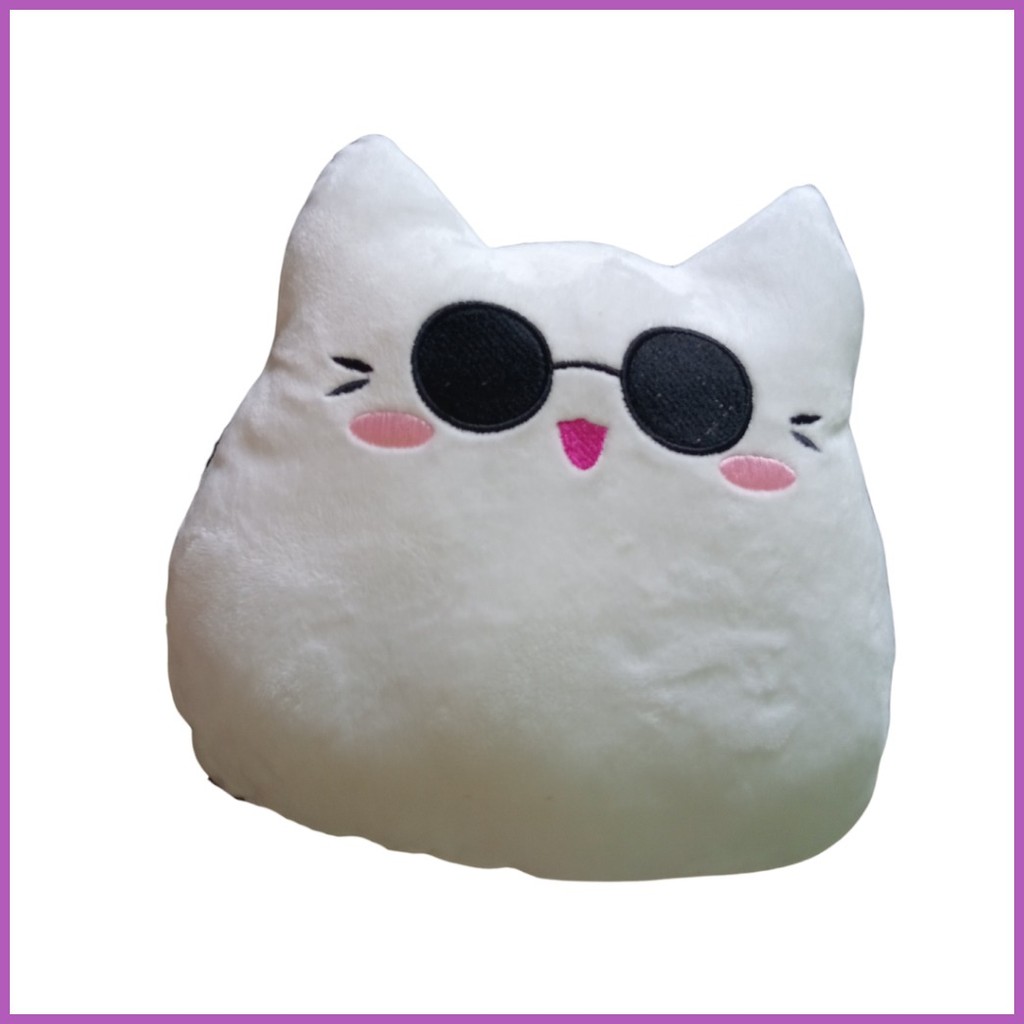 Gojo Cat Stuffed toy cute plushie plush white cat with glasses 8 inches ...