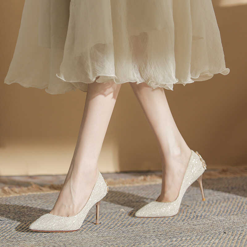 ress Wedding Shoes Bridal Shoes Water Diamond Style High Heels Goddess ...
