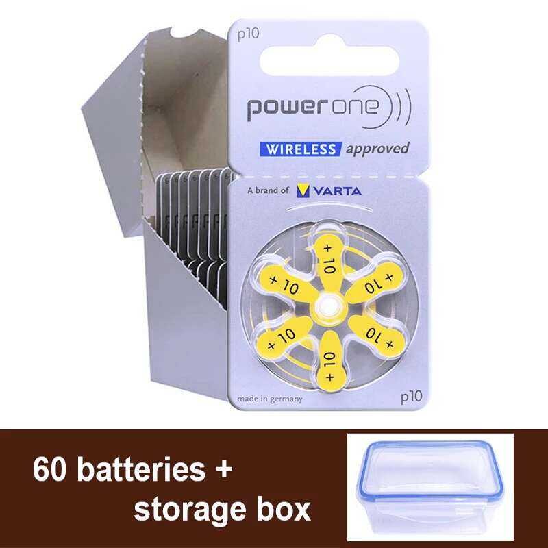 Powerone 60X Aid 10 A10 10A P10 Pr70 Alemanya 1.45V Zinc Air Cell ...