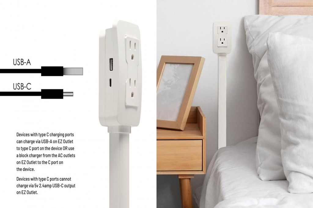 ccooamani| Electrical Outlet Extender Adjustable Outlet Extender Usb ...