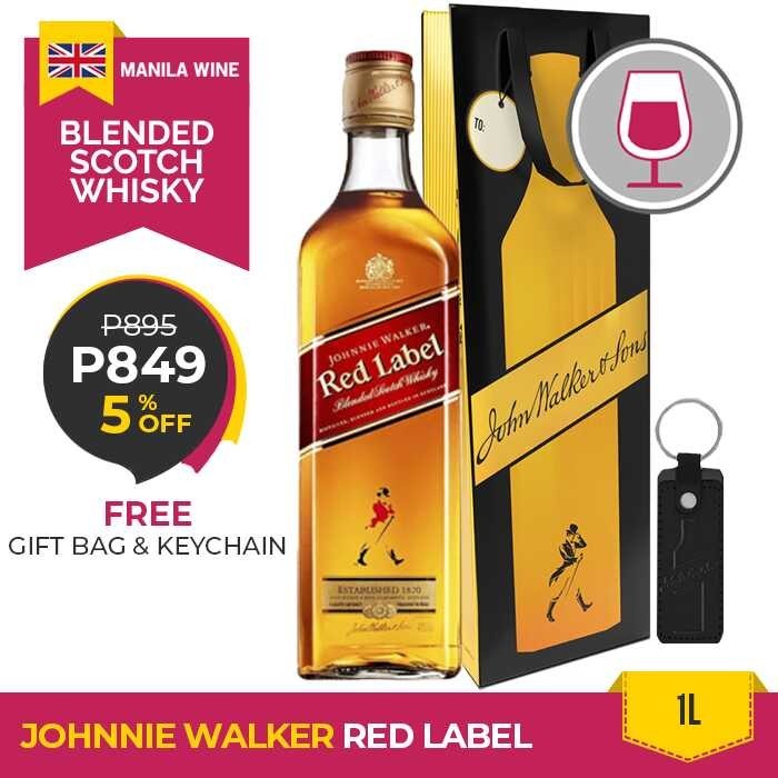 Johnnie Walker - Red Label - Blended Scotch Whisky (1L) | Shopee ...