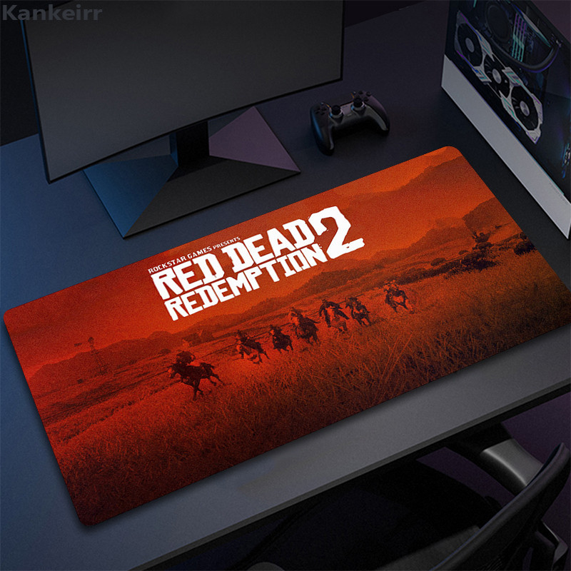 Red Dead Redemption 2 Gaming Keyboard Mouse Pad Pc Gamer Girl Desk Mat ...