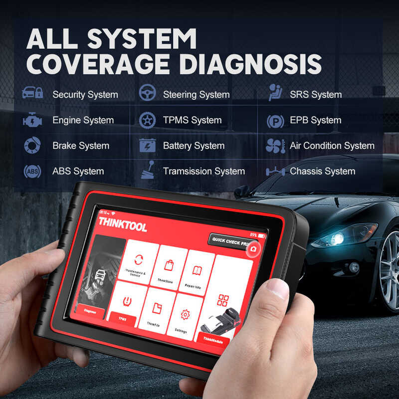 THINKCAR THINKTOOL Obd2 Automotive Scanner All System Professional ECU ...