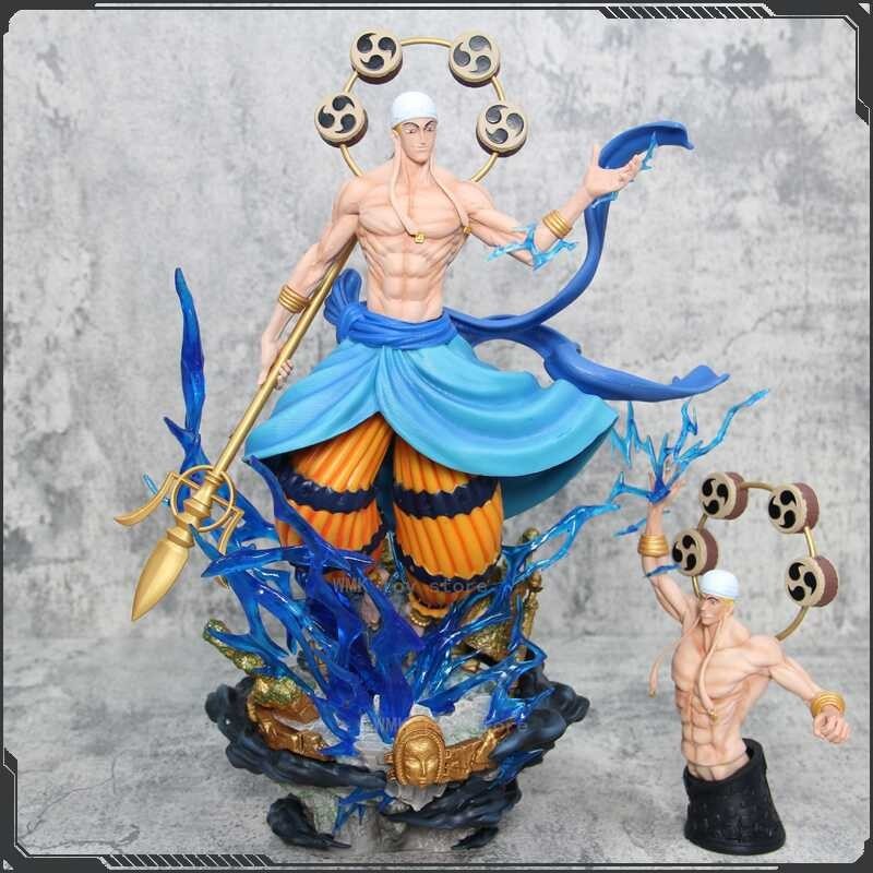 45Cm One Piece Thor Enel Figure Gk Anime Action Figure Pvc Enel ...