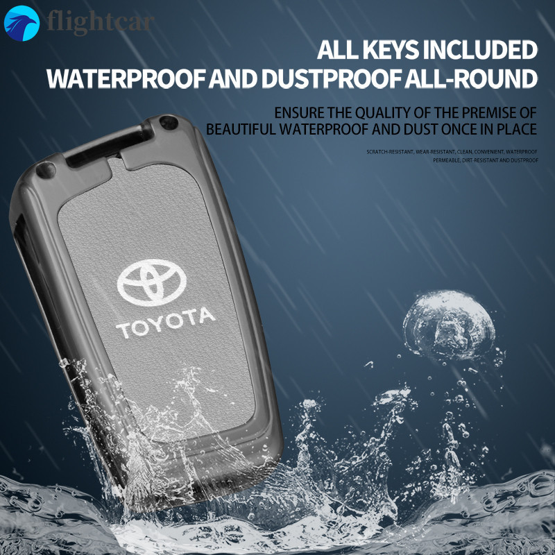 （FT）Flip Car Key Fob Cover Case Shell Keychain For Toyota Fortuner ...