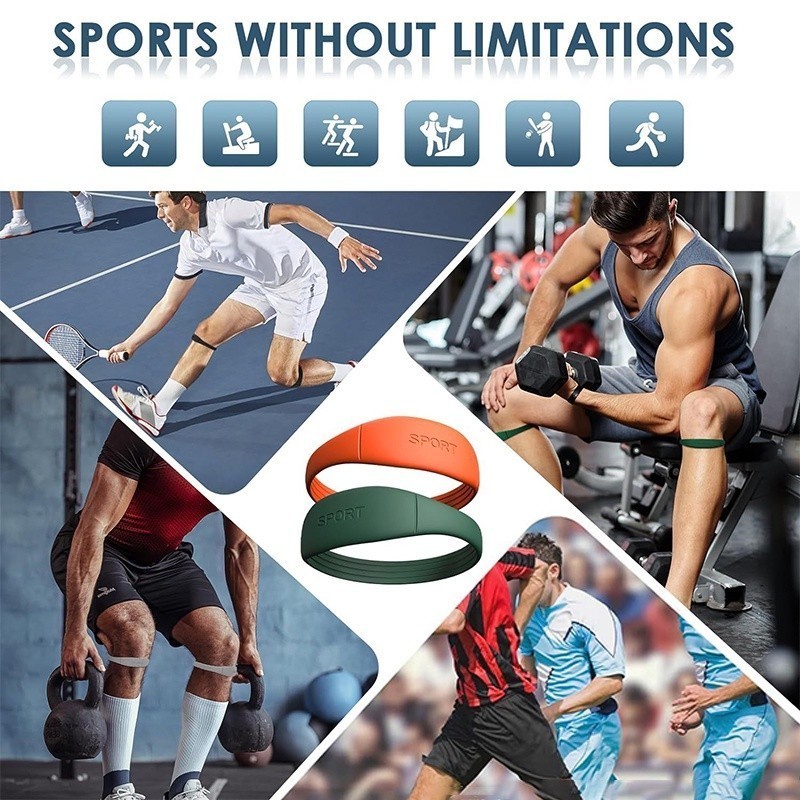 Silicone Patella Tendon Support Strap Patellar Ring Knee Stabilizer ...