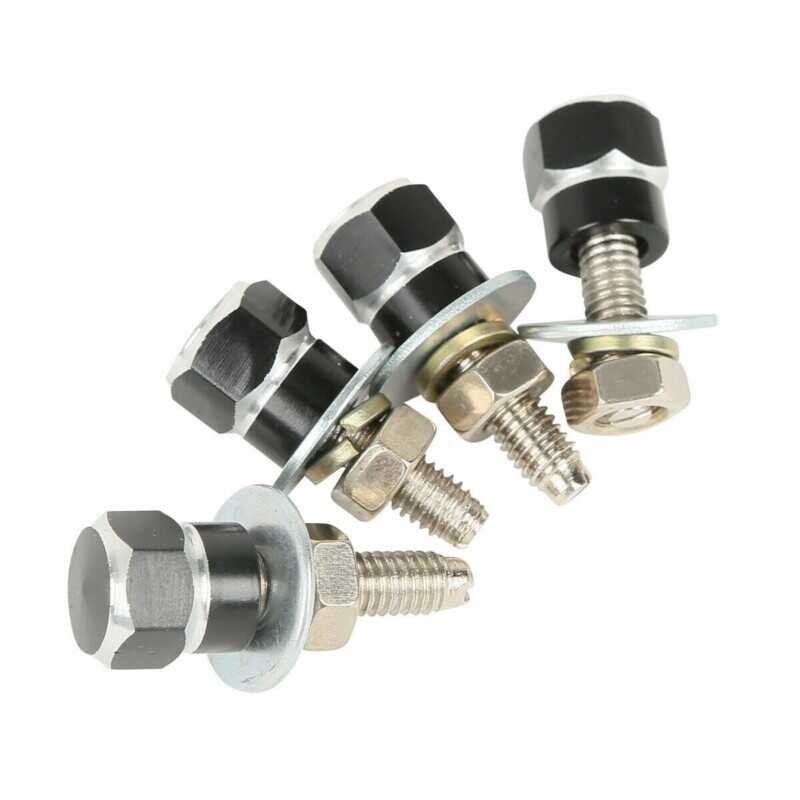 Universal 4 Hex License Plate Frame Bolts Motorcycle Tag Fastener Para ...