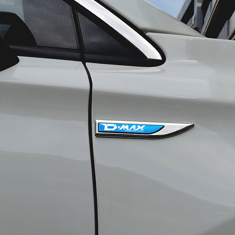 2 PCS ISUZU Metal Sticker Car Side Fender Sign Emblem Sticker For ISUZU ...
