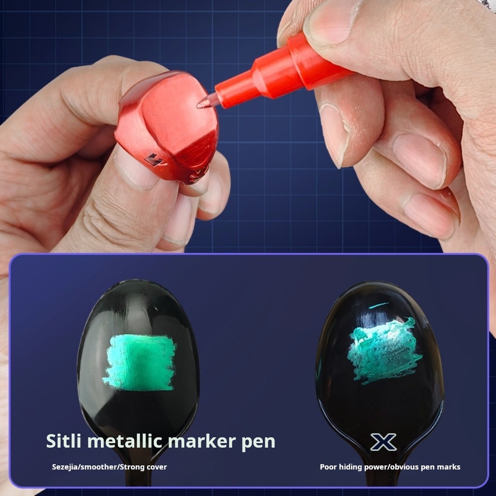 Stedi Metallic Marker Pen Tip Head Nylon for Gundam Gunpla GK Mecha Model Making Tool Erase Pen ...