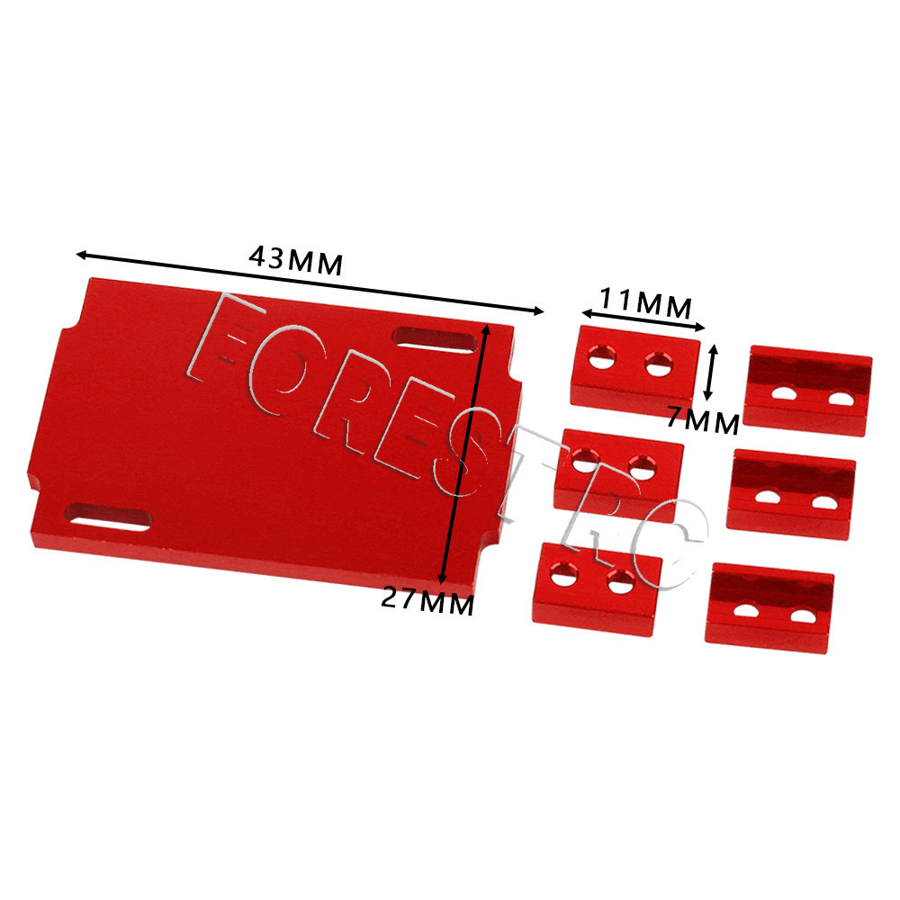 TRX-4M Aluminum Alloy 6x6 Chassis Frame Rail with Brass Complete Middle ...