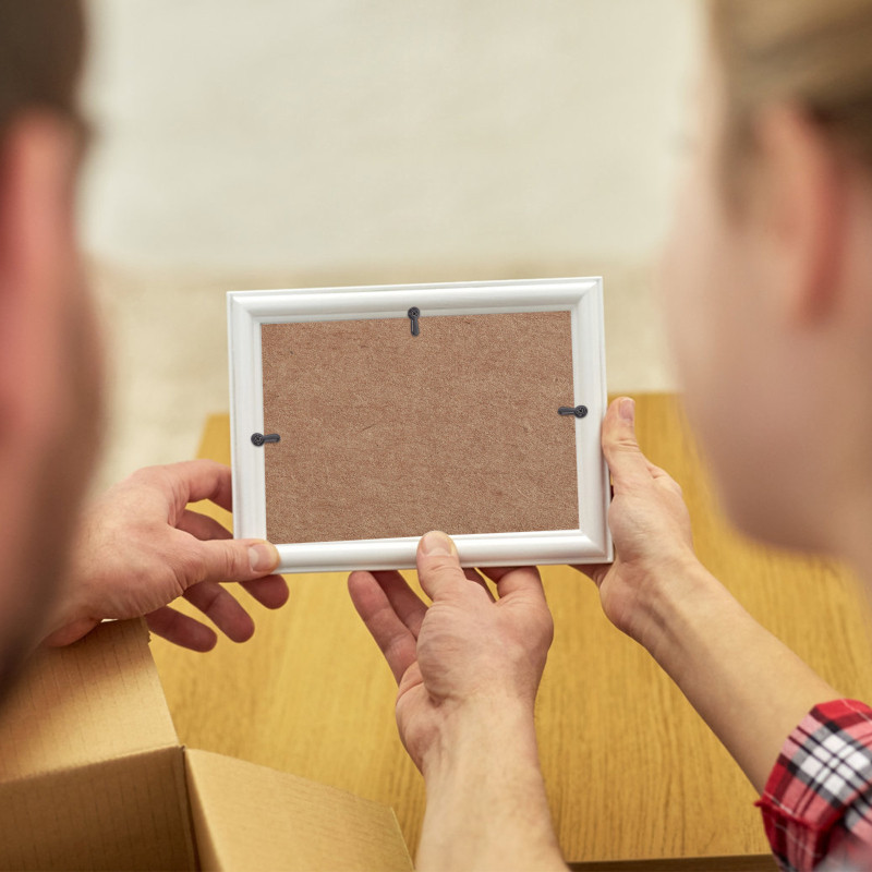 100Pcs Metal Picture Photo Mirror Frame Back Board Fixing Clip Snap ...