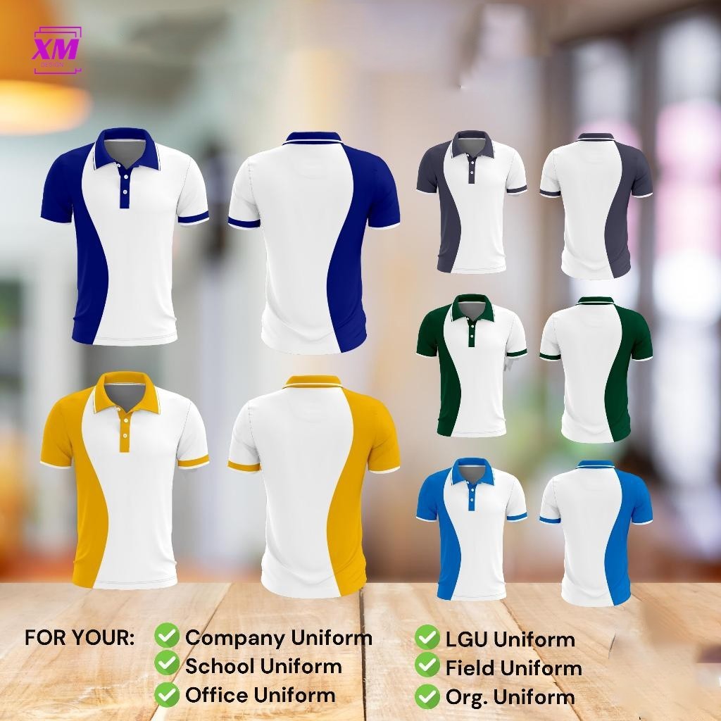 Combination Customized Comfortable and Beautiful Half Colored Polo ...