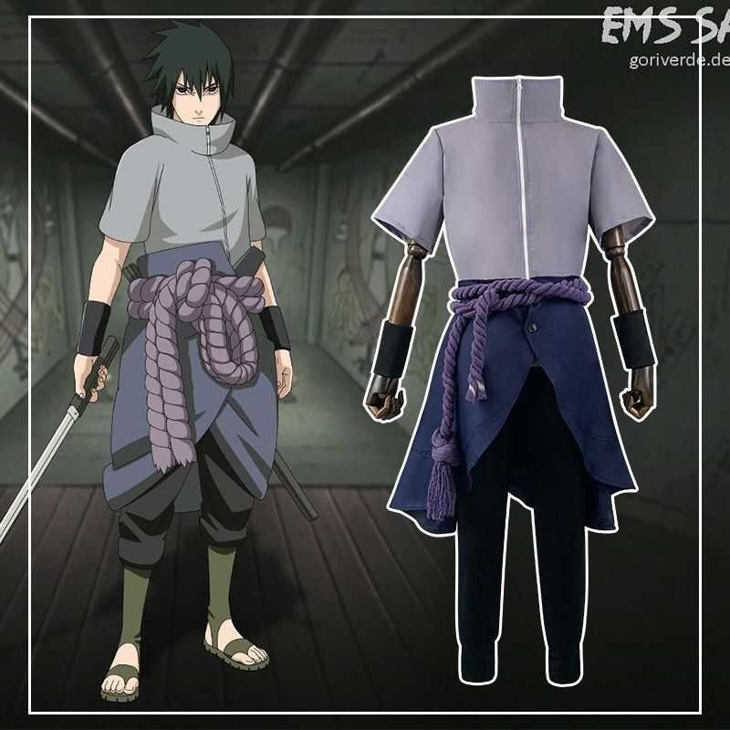 LY Uchiha Sasuke Cosplay Halloween Costume Anime Haruto Shippuden Third ...