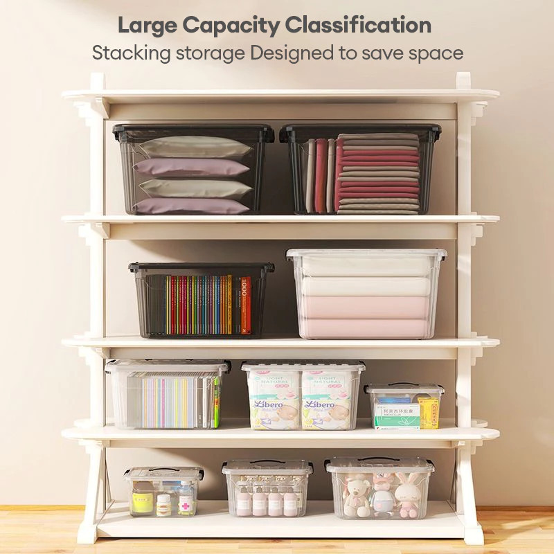 MEYOU Box Organizer Megabox Transparent Plastic Storage Boxes in ...