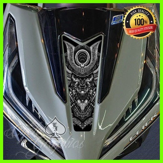 ♀ HONDA CLICK V3 V4 125i FRONT STICKER ASIAN WARRIOR ejcycle | Shopee ...